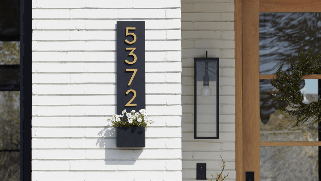 Here’s the Best Address Sign for 7 Curb Appeal Styles–Post & Porch