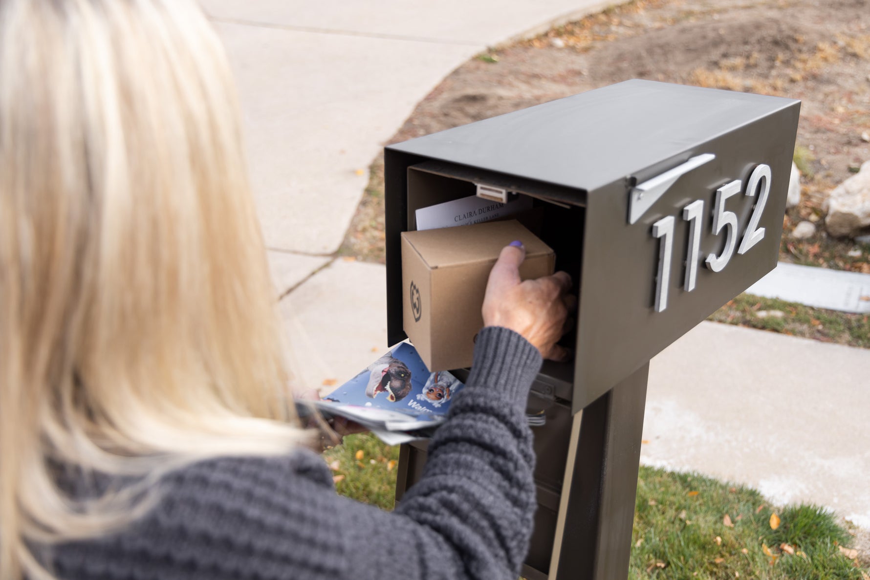 Malone Post Mount Mailbox | Modern Aspect – Post & Porch