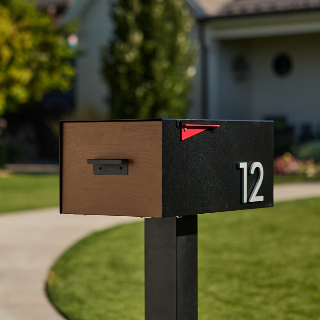 Malone Post Mount Modern Mailbox – Post & Porch