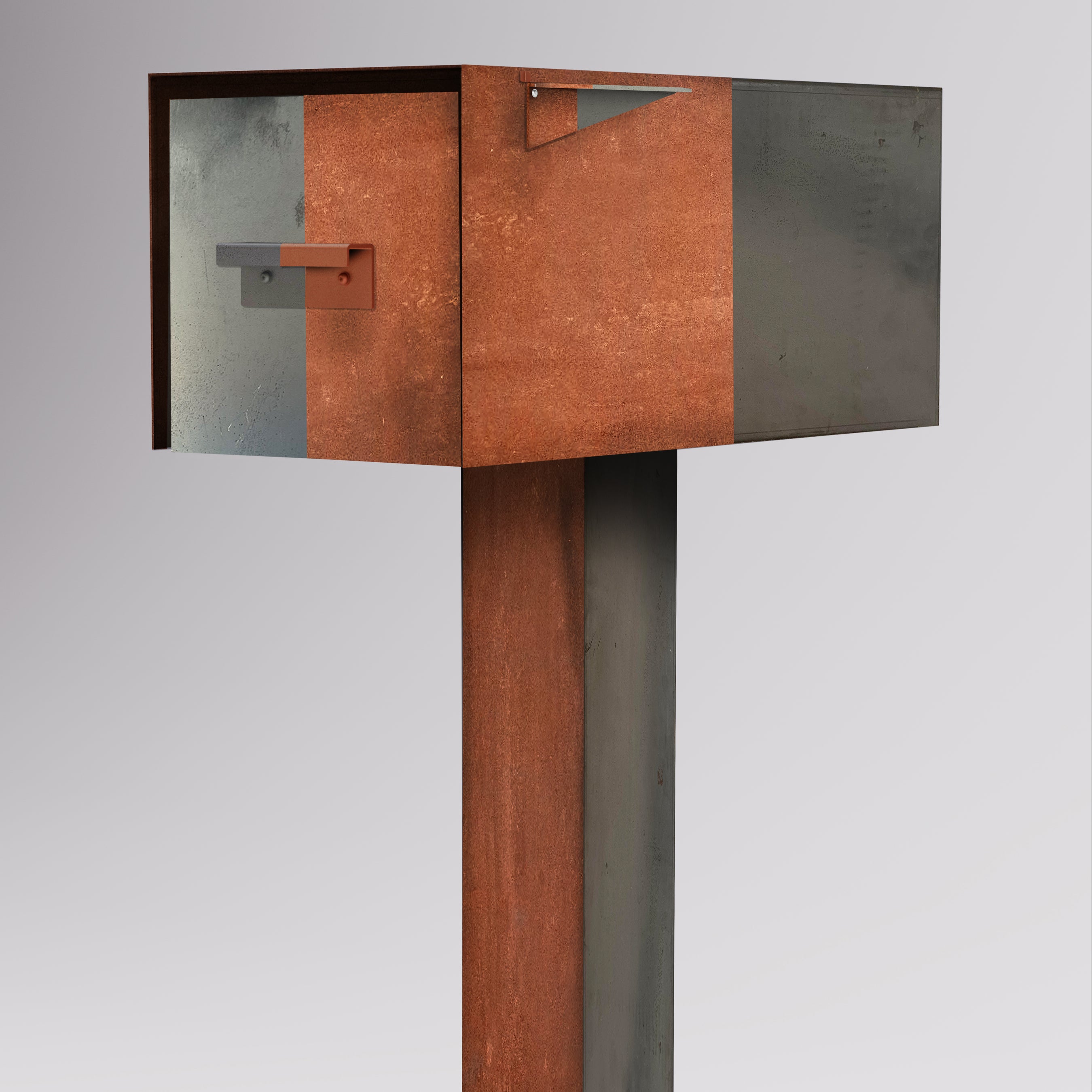 Malone Post Mount Mailbox | Modern Aspect–Post & Porch