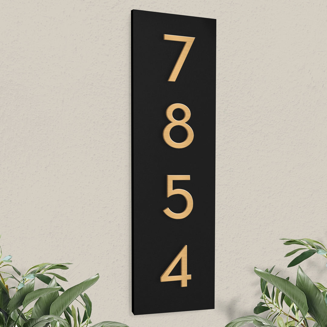Large Simply Sweet Modern House Number Plaque–Post & Porch