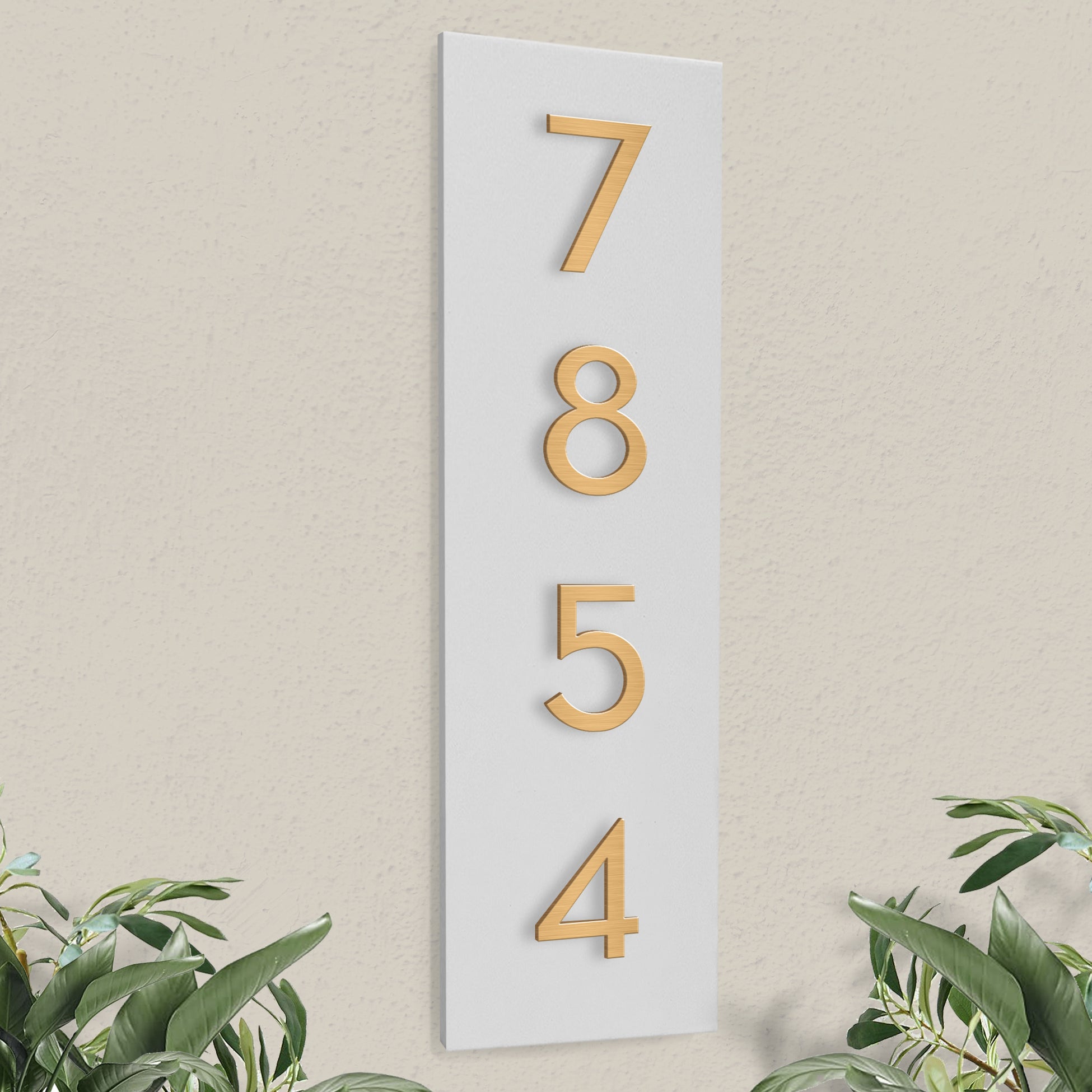 Large Simply Sweet Modern House Number Plaque – Post & Porch