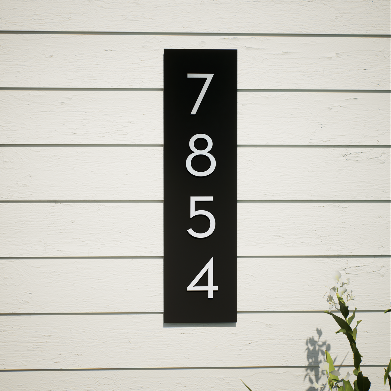 Large Simply Sweet Modern House Number Plaque – Post & Porch