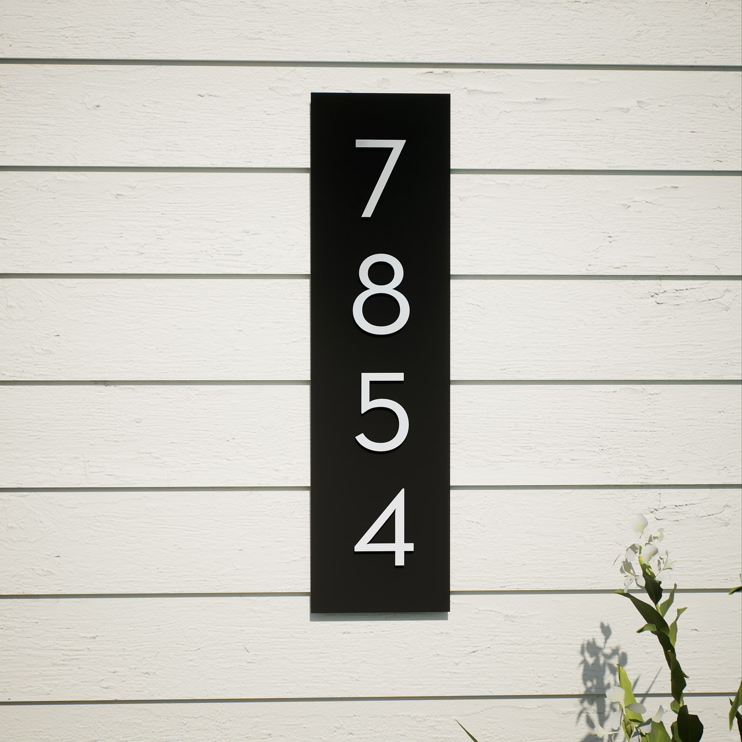 Large Simply Sweet Modern House Number Plaque–Post & Porch