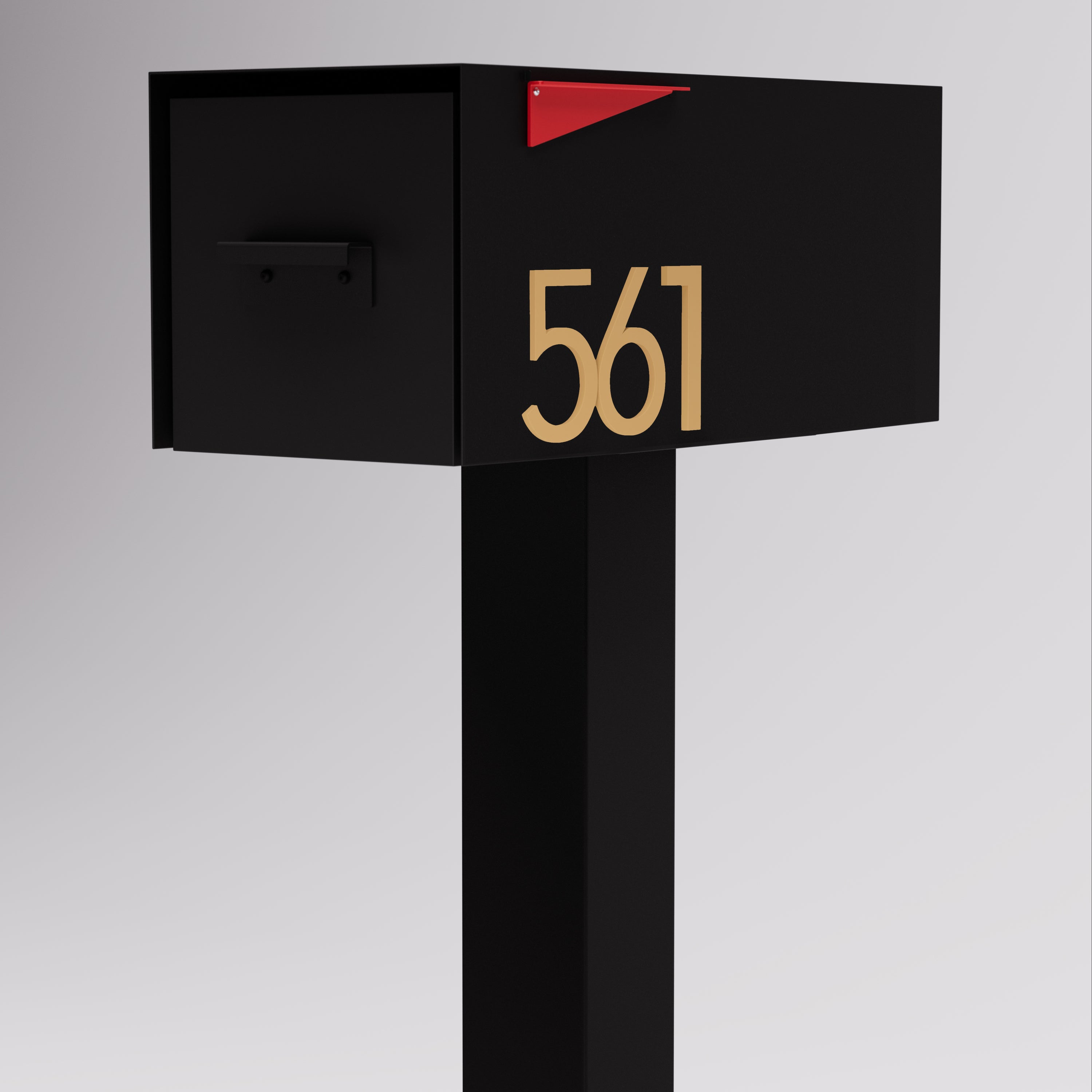 Malone Post Mount Mailbox with Lock – Post & Porch