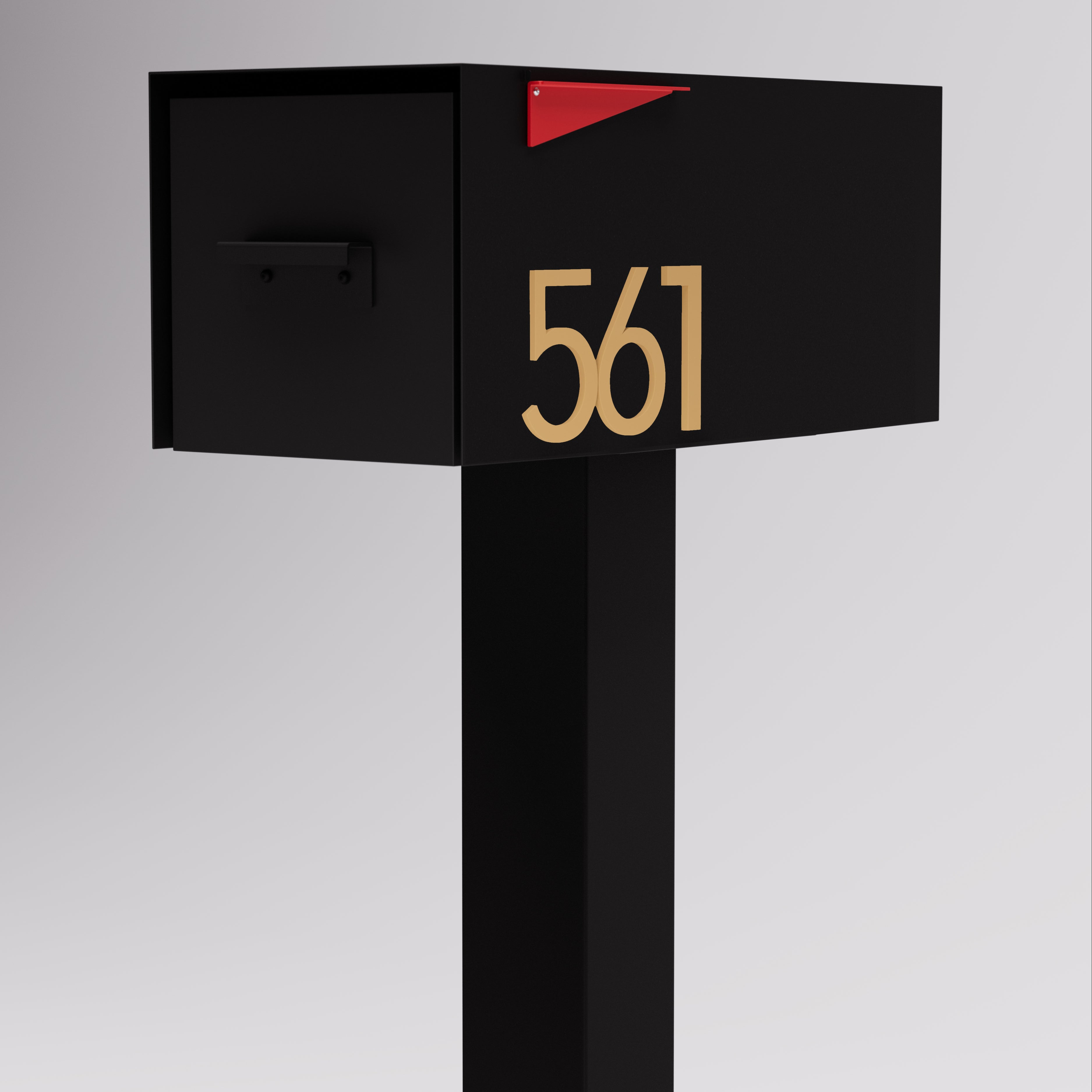 Malone Post Mount Mailbox with Lock – Post & Porch