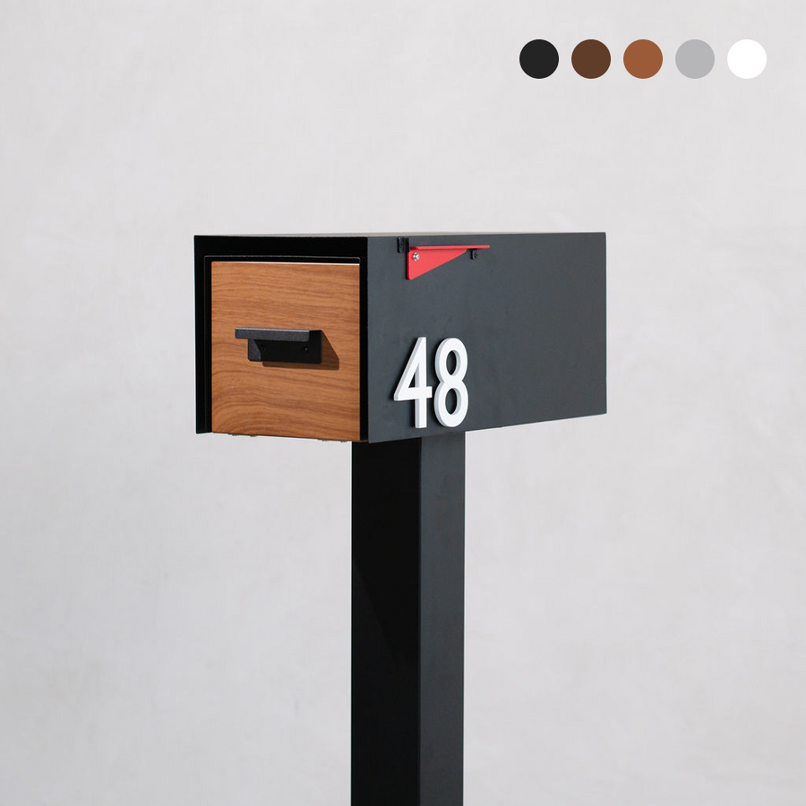 Modern Post-Mounted Mailboxes by Post & Porch