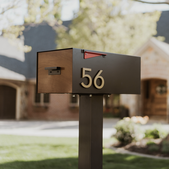 Malone Post Mount Modern Mailbox – Post & Porch